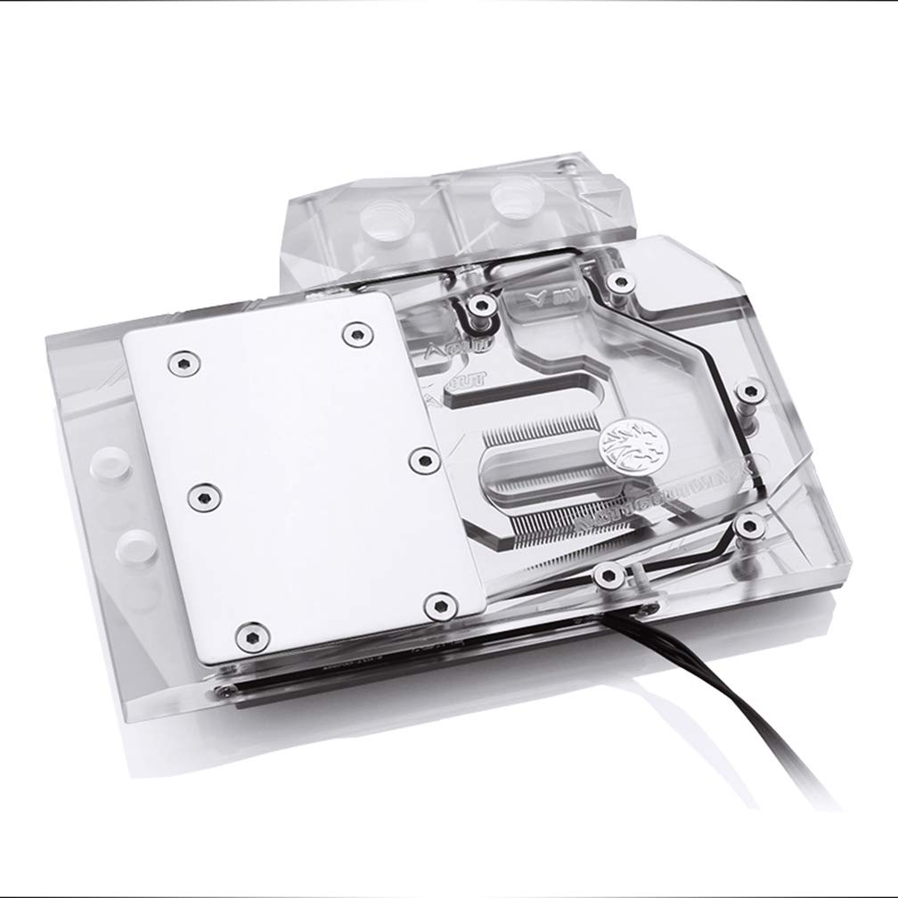 GPU Copper Waterblock G1/4 Threads Full Cover Water Cooling Water Block PC Liquid Cooling GPU Watercooling Block for Graphic Card ZOTAC Gaming GeForce GTX 1660 Twin Fan 5V RGB RBW LED