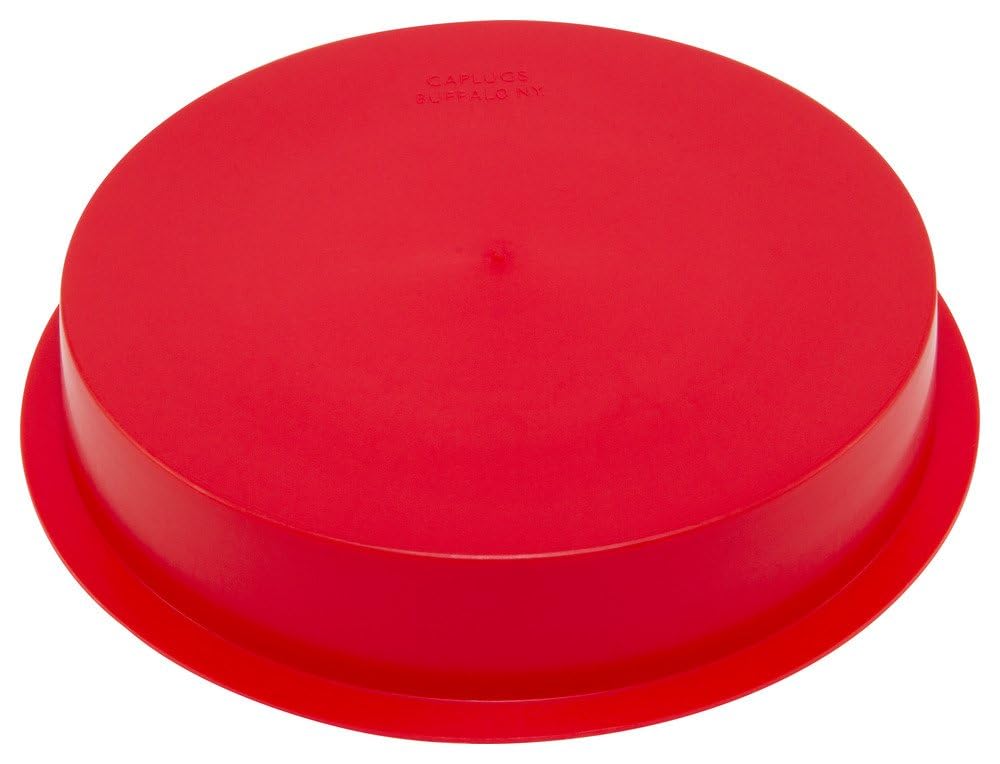 Caplugs T-1070 T Series â Plastic Tapered Cap and Plug, 50 Pack, Red LD-PE, Cap OD 4.18" x Plug ID 4.43" Protective Closures, Dust and Moisture Seals, MIL Spec, SAE Fittings, Hydraulic, EZ Remove