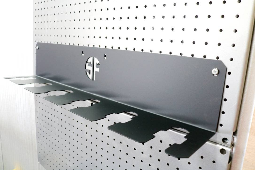 Power Deck Cordless Tool Holder 6 Slot for Drills and Impacts Various Brands Speed Fabrication Tool Holder American Made