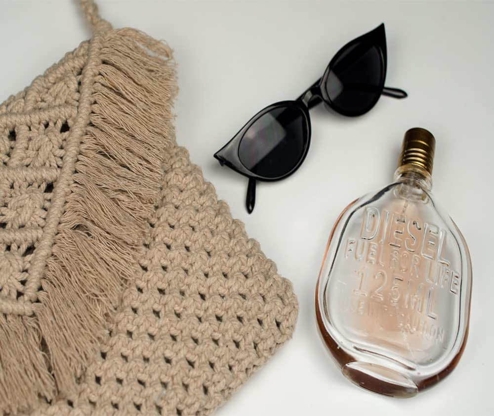 Wicker Purses for Women, Handmade Straw Bag, Rattan Purse (Khaki)