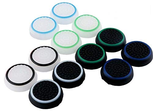 6 Pairs 12 Pcs Silicone Cap Joystick Thumb Grip Protect Cover for Ps3 Ps4 Xbox 360 Xbox One Wii U Game Controllers