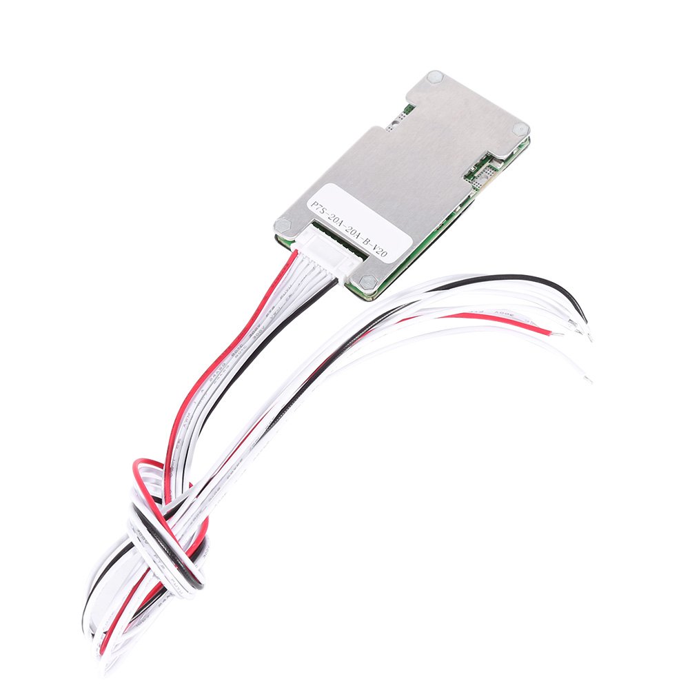 Fafeicy 24V 20A 7S L-ithium Li-ion 18650 Battery BMS Protection Board, with Balancing, Stable Protective Functions for Charging and Discharging