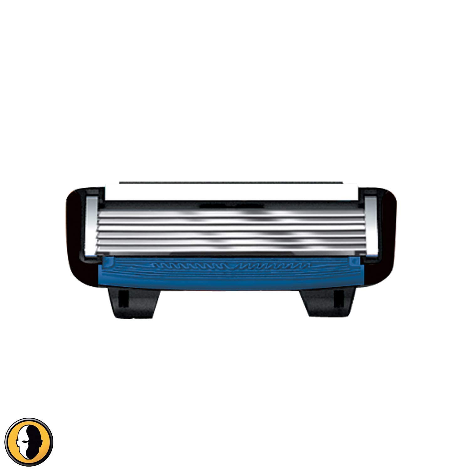 HeadBlade ATX Razor & HB6 Refill Shaving Razor Blades (4 Blades)