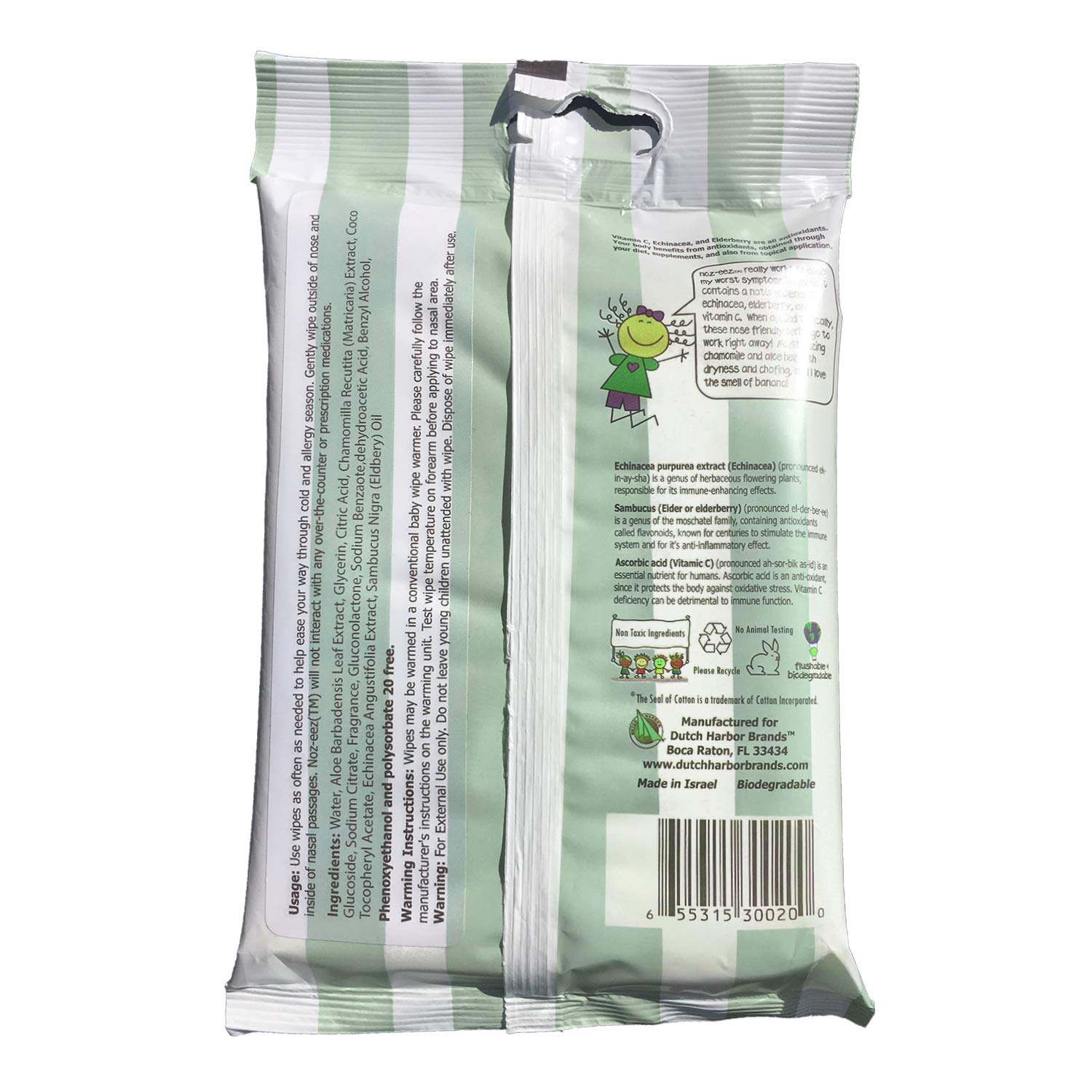 Natural Essentials Lil' Peepers Bundle - Baby Eyelid Cleansing Wipes, (30Ct) & 2 Packs of Moisturizing Nose Wipes (64 Wipes)