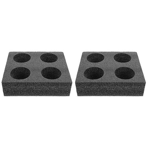 2pcs Knitted Cotton Cup Holder Foam Cup Carrier Takeout Packing Supply Takeout Cup Carrier Coffee Drinks Takeout 4-Cup Tray epe Foam Composite Pearl Cotton Coffee Cup re-usable