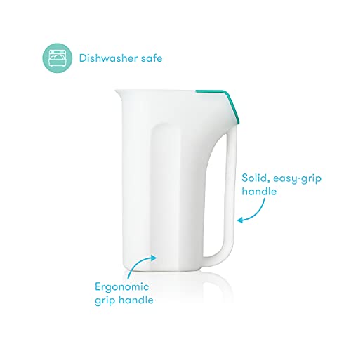 FridaBaby Control The Flow Polypropylene ABS Rinser|Bath Time Rinse Cup with Easy Grip Handle and Removable Rain Shower