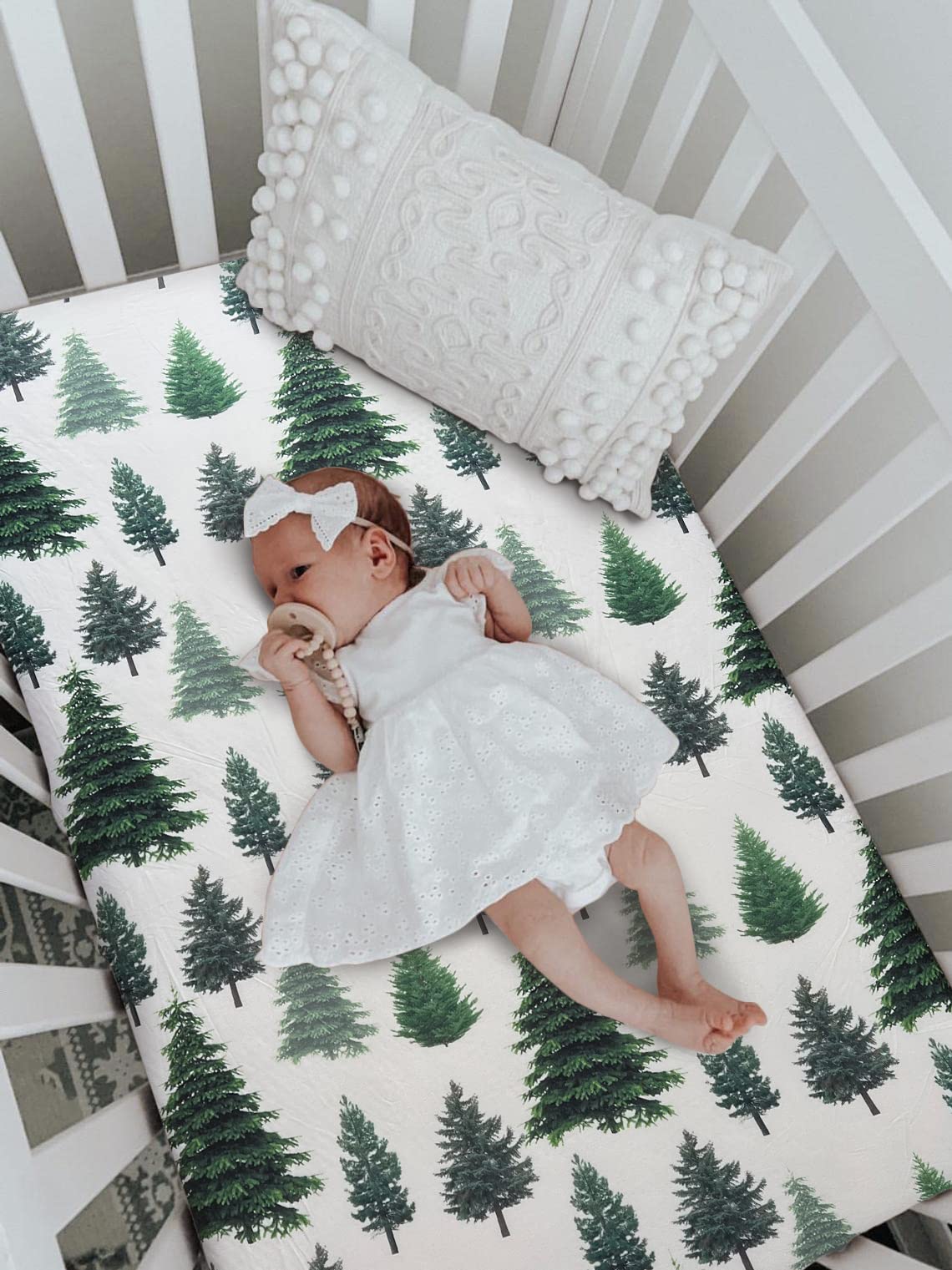 Soft Fitted Crib Sheet, Stretchy and Breathable Toddler Crib Sheet for Boys and Girls, Fits Standard Crib and Toddler Mattress