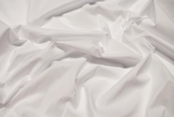 56" Wide Bright White 100% Cotton Fabric, Lawn Sheer Fabric, Apparel Shirting Dress Fabric by The Yard | #B5RK