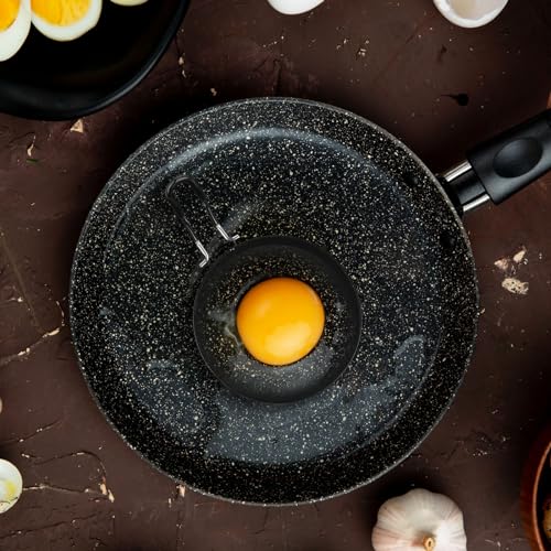 Dimeho Egg Rings for Frying Eggs Nonstick Stainless Steel Fried Egg Ring Griddle Pancake Shapers Round Egg Cooking Rings Mold Shaper for English Muffins Breakfast Omelette Sandwich(4Pcs