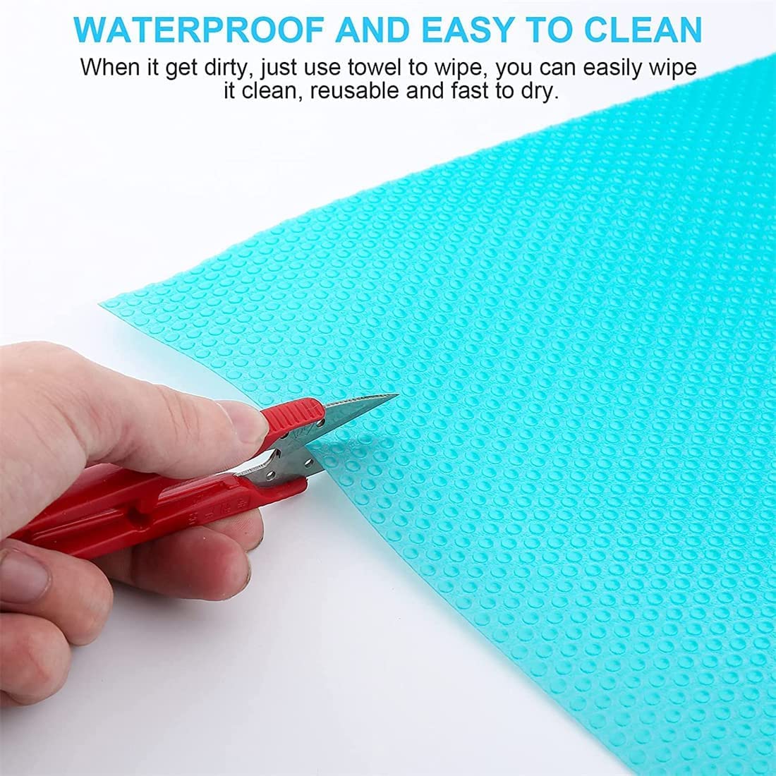 4pcs Fridge Liners, Waterproof Washable Shelf Liner, Slip Resistant, Slows Spills, Refrigerator Drawer,Mat for Glass Shelves, Fits Fruit Drawers, Refrigerator Liners Drawer Table Placemats