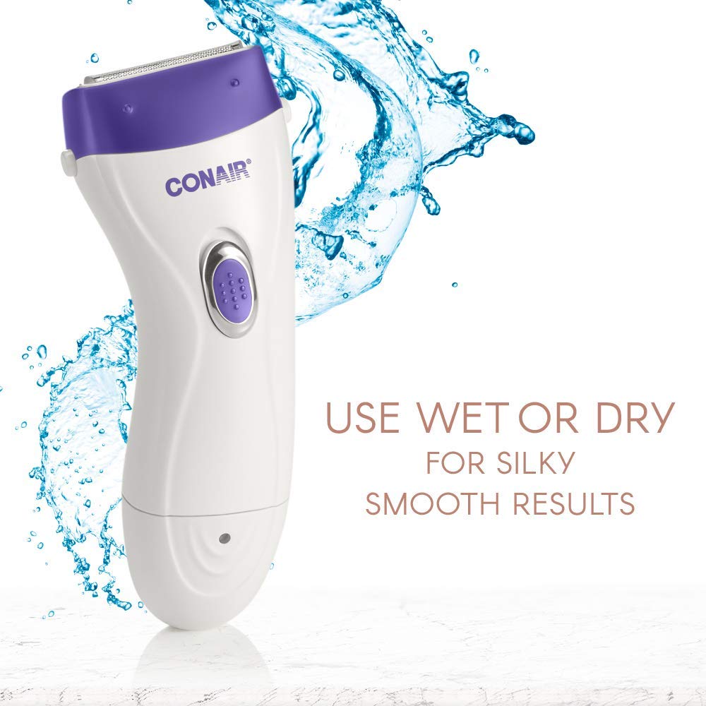 Conair Ladys W/D Rechrg S Size 1ct Conair Satiny Smooth Dual Foil Wet/Dry Rechargabel Shaver