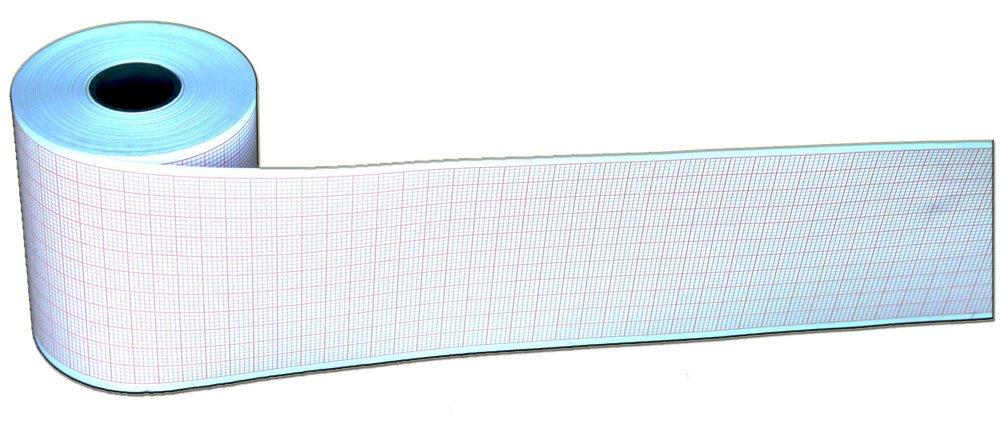 Cardioline Delta 1 Plus EKG Paper - 60mm X 30m Roll Paper, 10 Rolls/Box