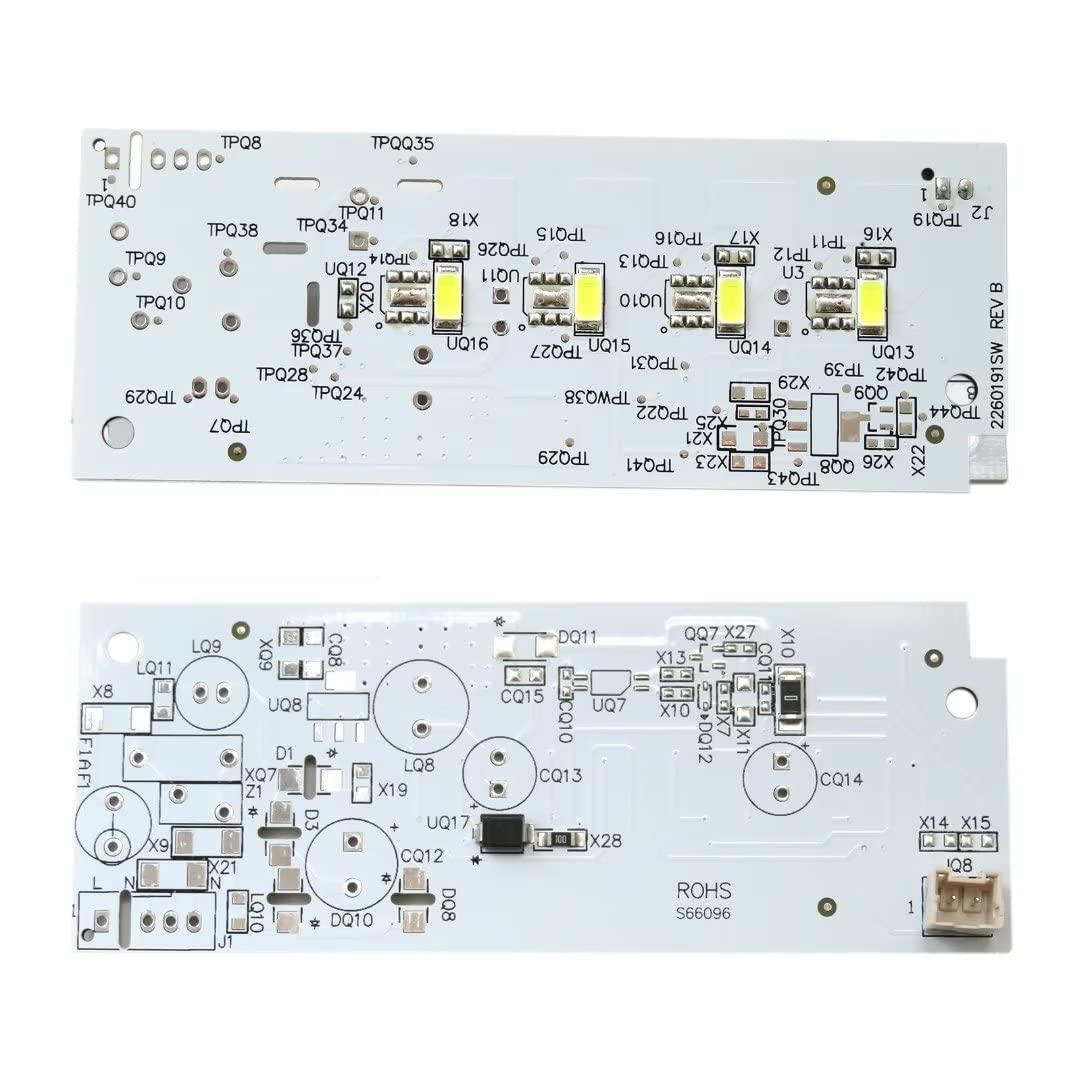 W10515057 W10398007 WPW10515057 AP6022533 PS11755866 LED Light Board Replacement for Kenmore 10641152210 Refrigerator