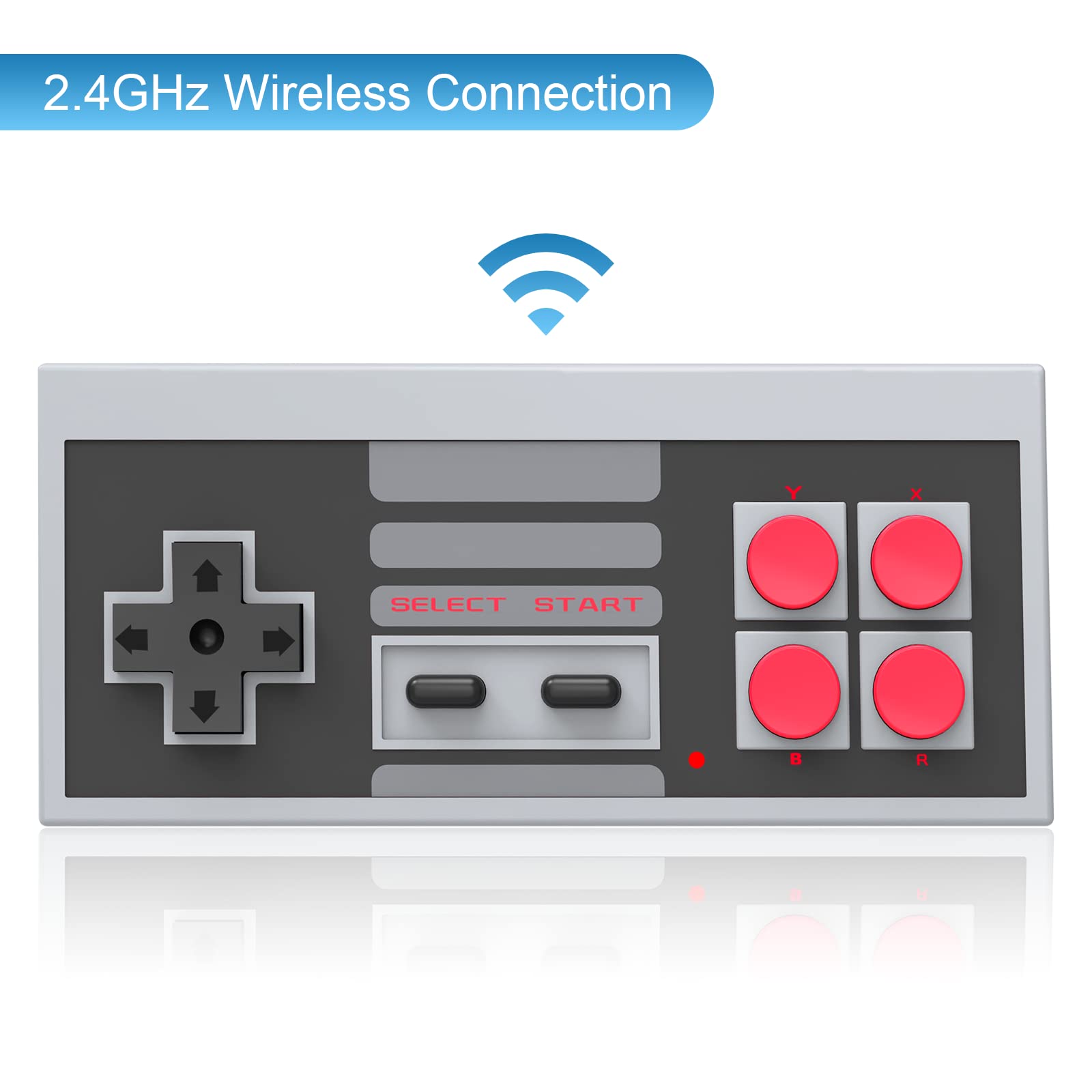 EASEGMER Handheld Games Controller for GV300S Games Console - Handheld Controller Gamepad Family Gift for Two Players (Grey Controller)