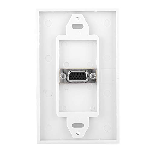 Oumefar VGA Head Flame Retardant Easy Connection Adapter Flexible Wiring Socket Panel for Engineering Wiring