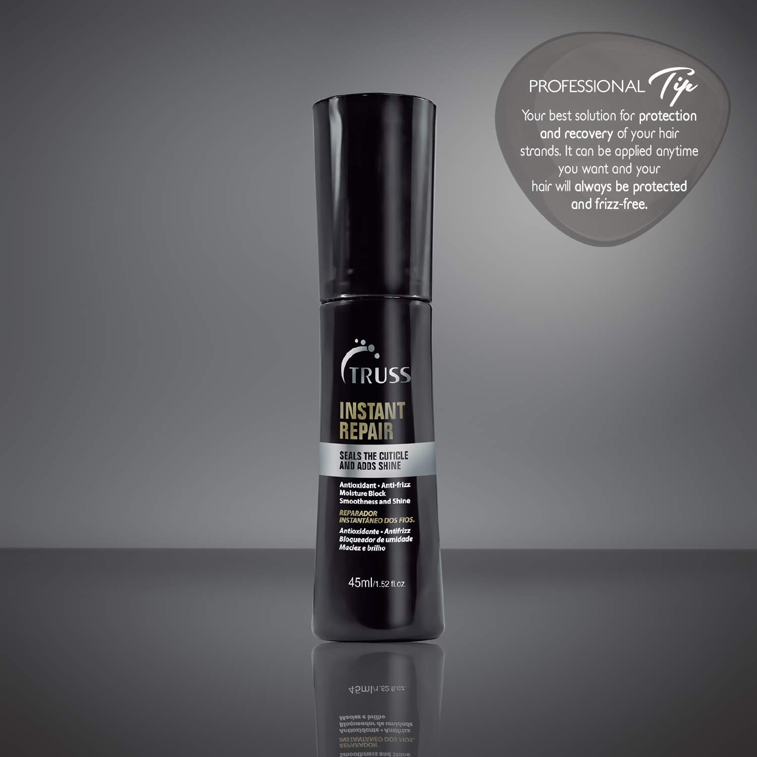 TRUSS Instant Repair Leave-in Hair Protector Bundle with Miracle Shampoo and Conditioner Set