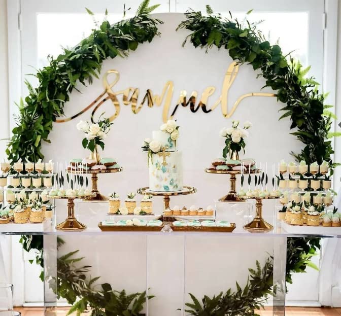 7.2ft Pure White Round Backdrop Cover for 7ft /7.2ft Circle Stand, Wrinkle Free Stretchy Circle Arch Round Backdrop Cover for Party Wedding Birthday Baby Shower Photography