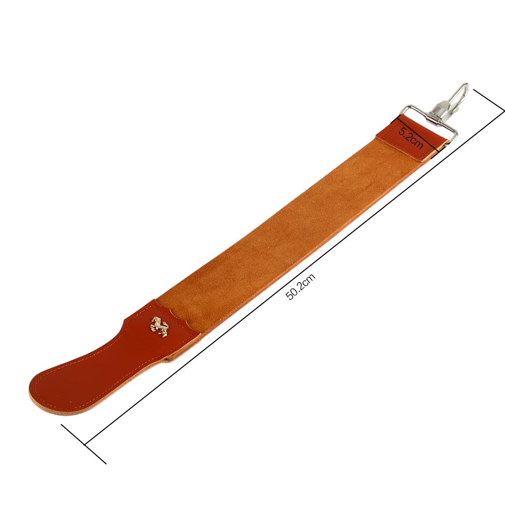 Leather Strop, Asixx Genuine Leather Strop Shaving Strop Sharpener Strap Barber Straight Razor Knife Sharpening Belt for Straight Razors, Knives and Chisels