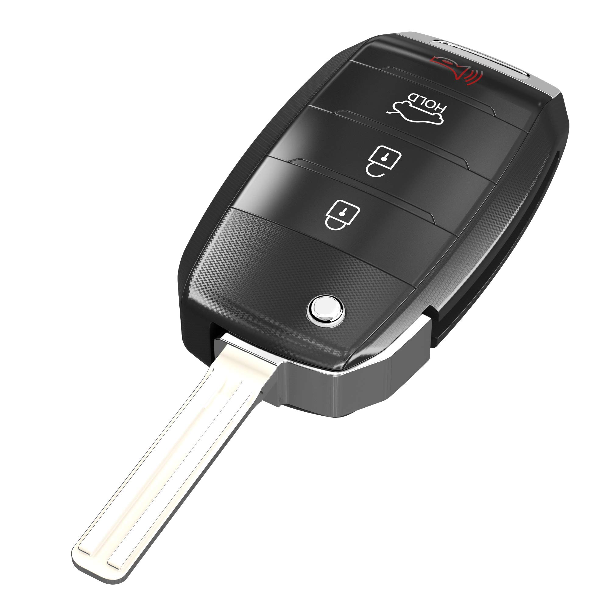 4 Button Smart Keyless Entry Remote Flip Key Fob Compatible with Kia Optima 2014-2015 (NYODD4TX1306-TFL) )
