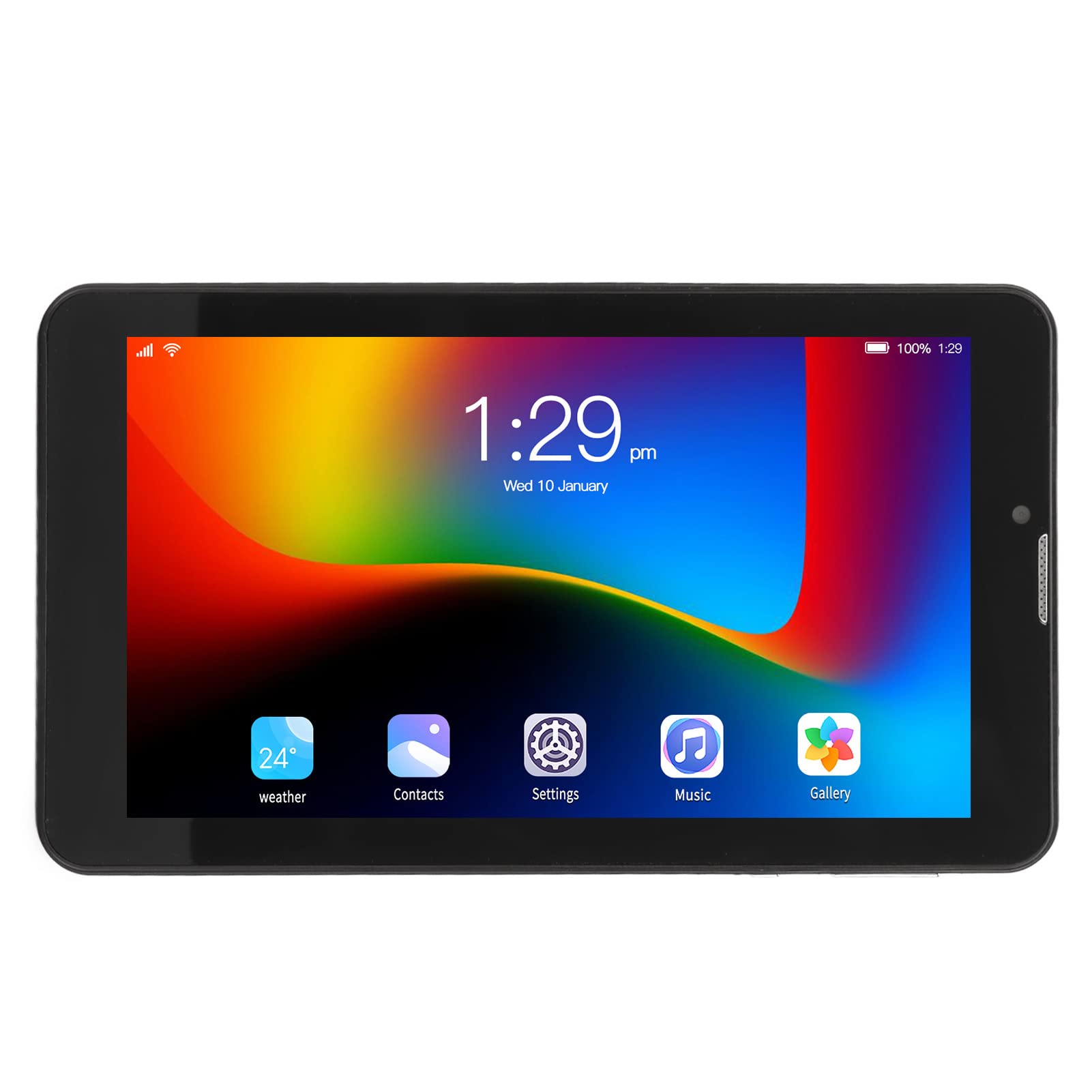 7 Inch Calling Tablet, 4GB 32GB Green Expandable Up to 128GB HD Tablet 100-240V for Android 10.0 for Playing Games (US Plug)