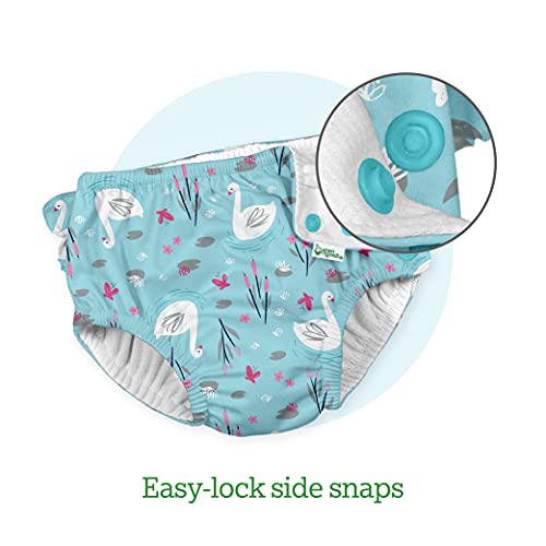 i Play Girls Reusable Absorbent Baby Swim Diapers Pink Butterflies 6 Months