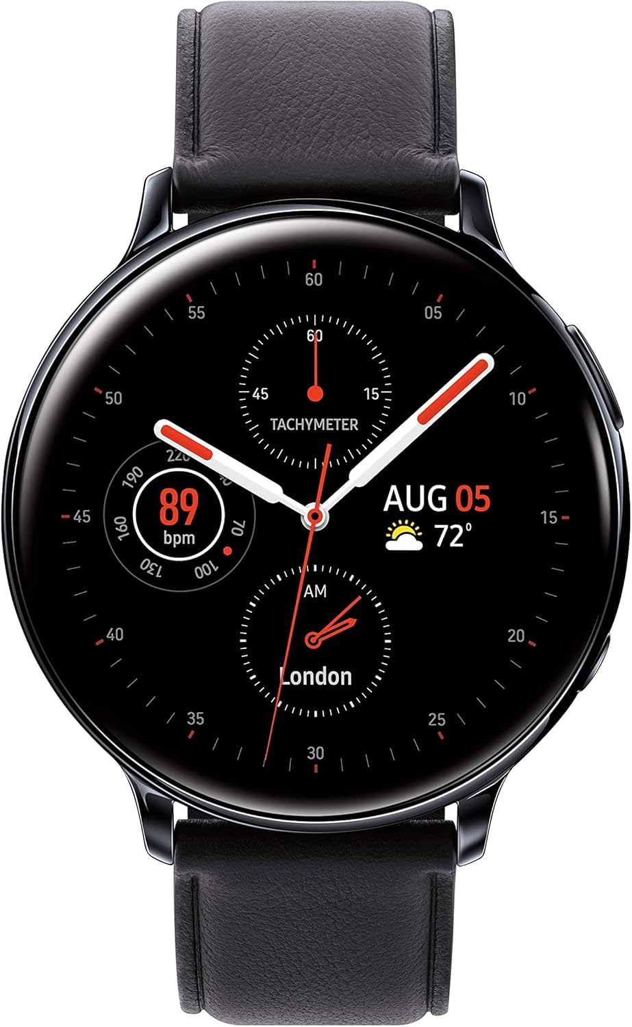 Samsung Galaxy Watch Active2 - IP68 Water Resistant, Aluminum Bezel, GPS, Heart Rate, Fitness Bluetooth Smartwatch - International Version (R820 - 44mm, Aqua Black)