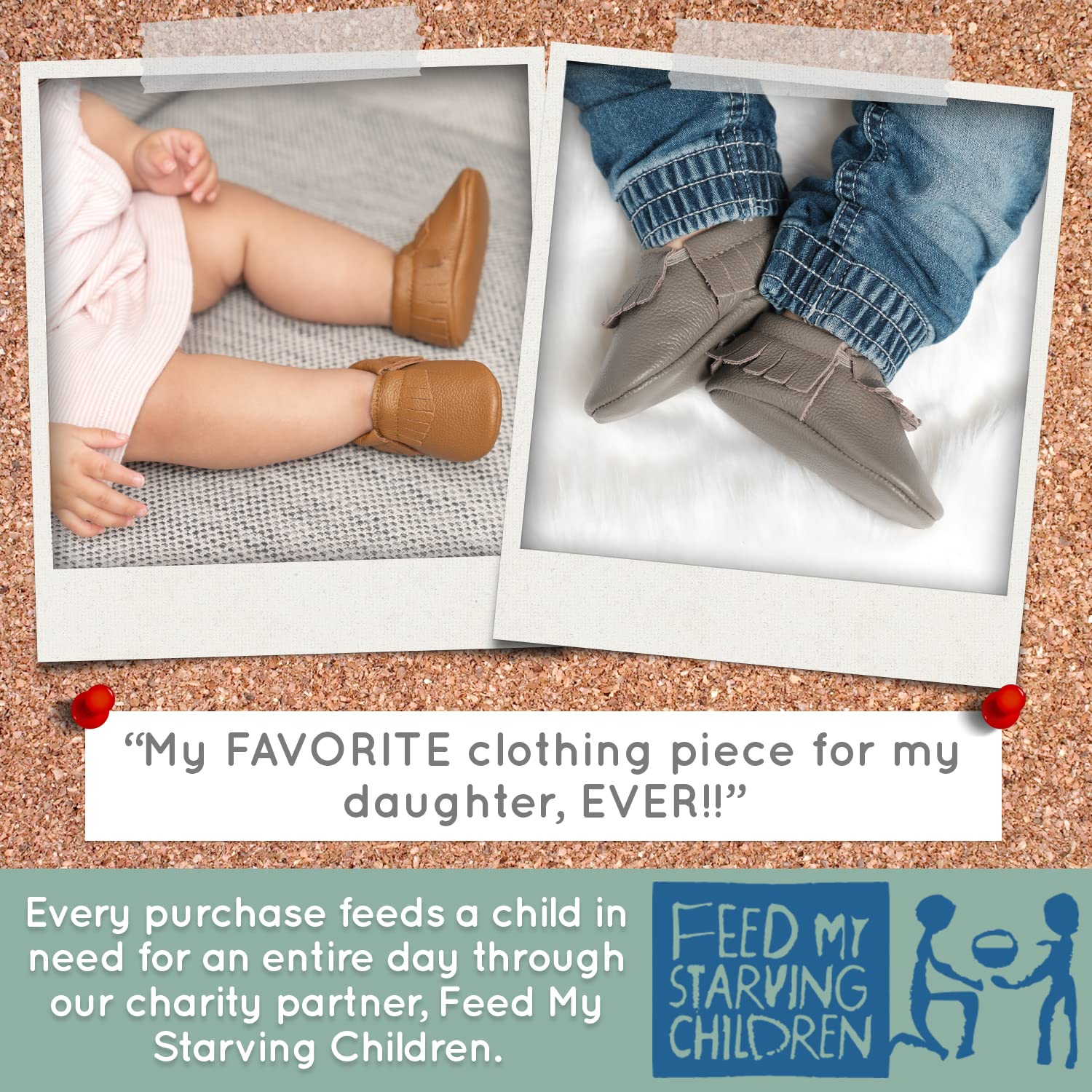 BirdRock Baby Moccasins - 30+ Styles for Boys & Girls! Every Pair Feeds a Child (US 5.5, Brown)