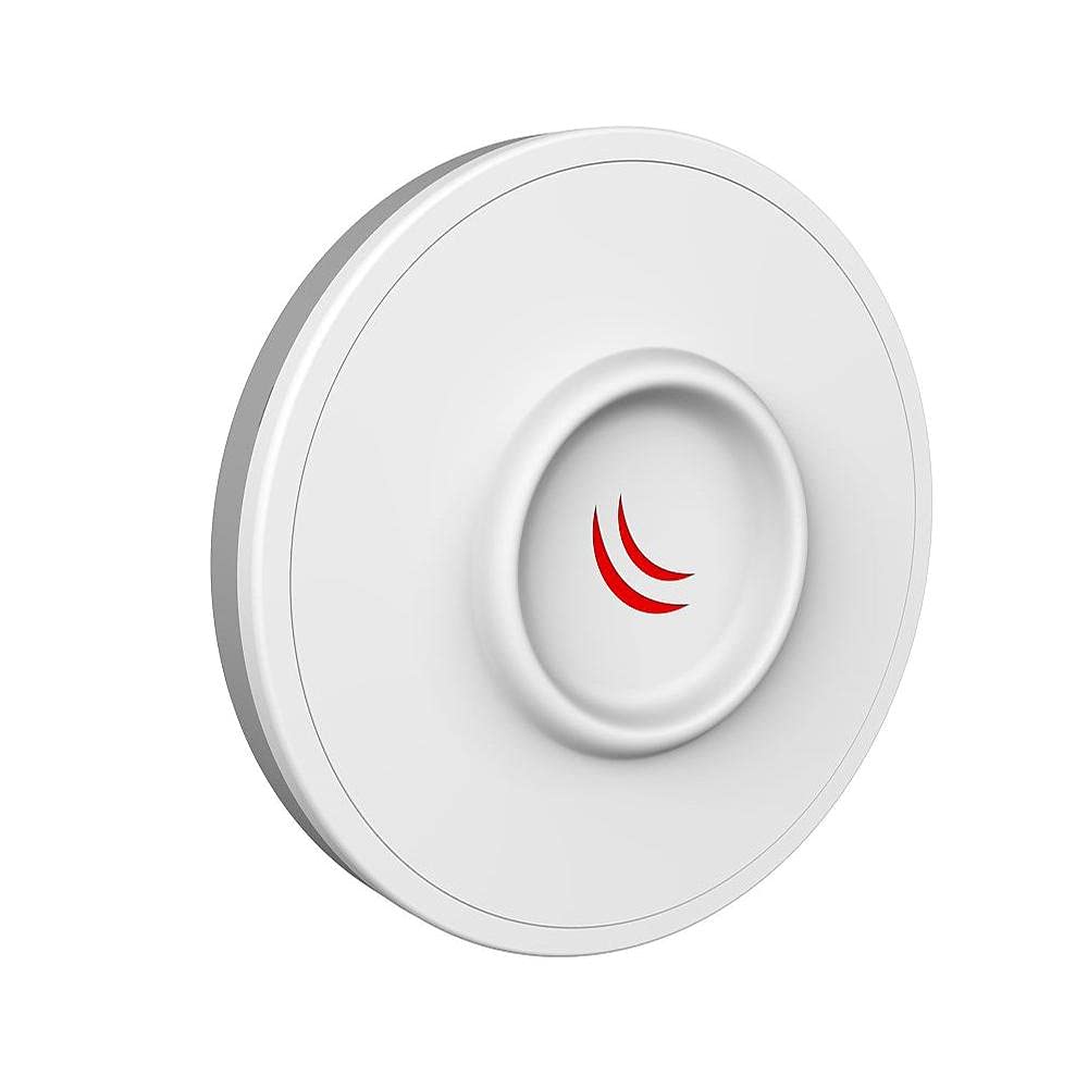Mikrotik Outdoor Access Point CPE DISC Lite5 ac Point to Point 21 dBi Dual Chain Antenna with 5GHz 802.11a/n/ac 716 MHz CPU 256 MB RAM and 1x Gigabit Ethernet Port