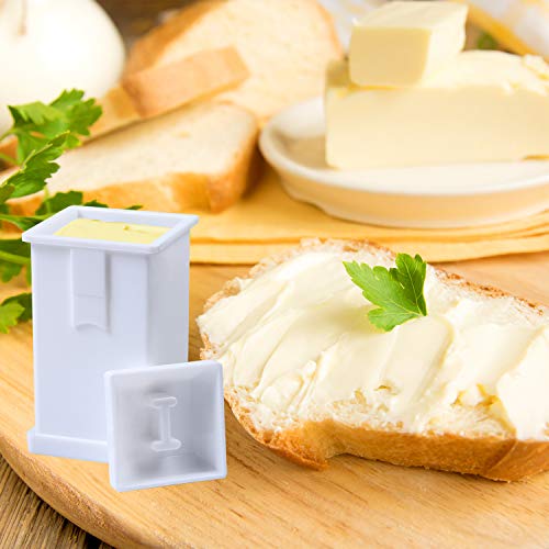 Cooraby 2 Pack Plastic Butter Spreader Corn Cob Butter Holder Spreads Butter Dispenser with Built-in Cover