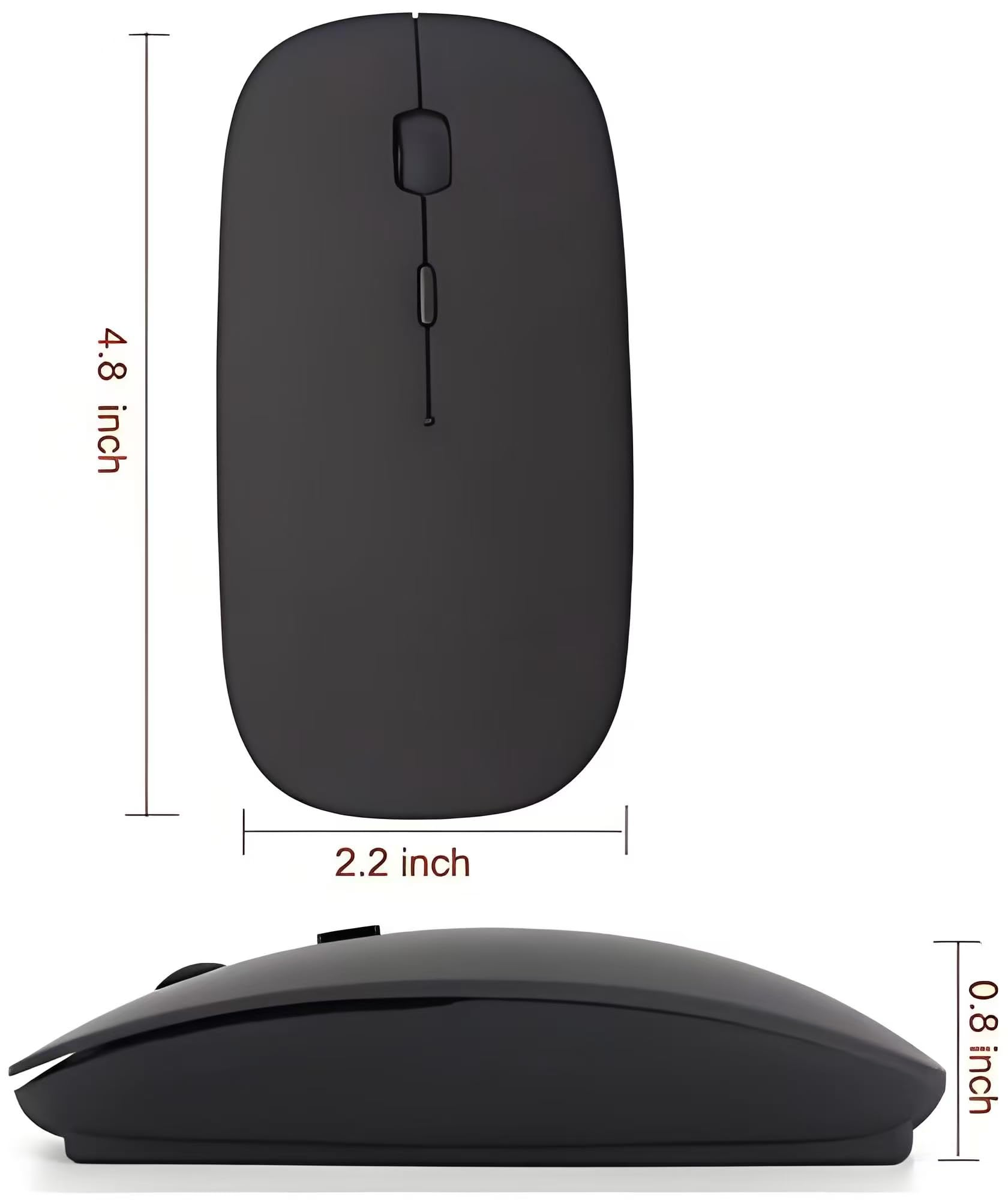 ZERU Bluetooth Mouse,Rechargeable Wireless Mouse for MacBook Pro/MacBook Air,Bluetooth Wireless Mouse for Laptop/PC/Mac/iPad pro/Computer
