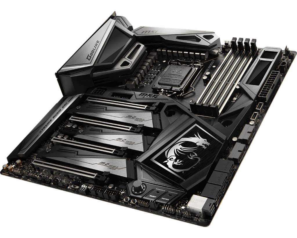 MSI MEG Z390 GODLIKE LGA1151 (Intel 8th and 9th Gen) M.2 USB 3.1 Gen 2 DDR4 Wi-Fi SLI CFX Extended ATX Z390 Gaming Motherboard