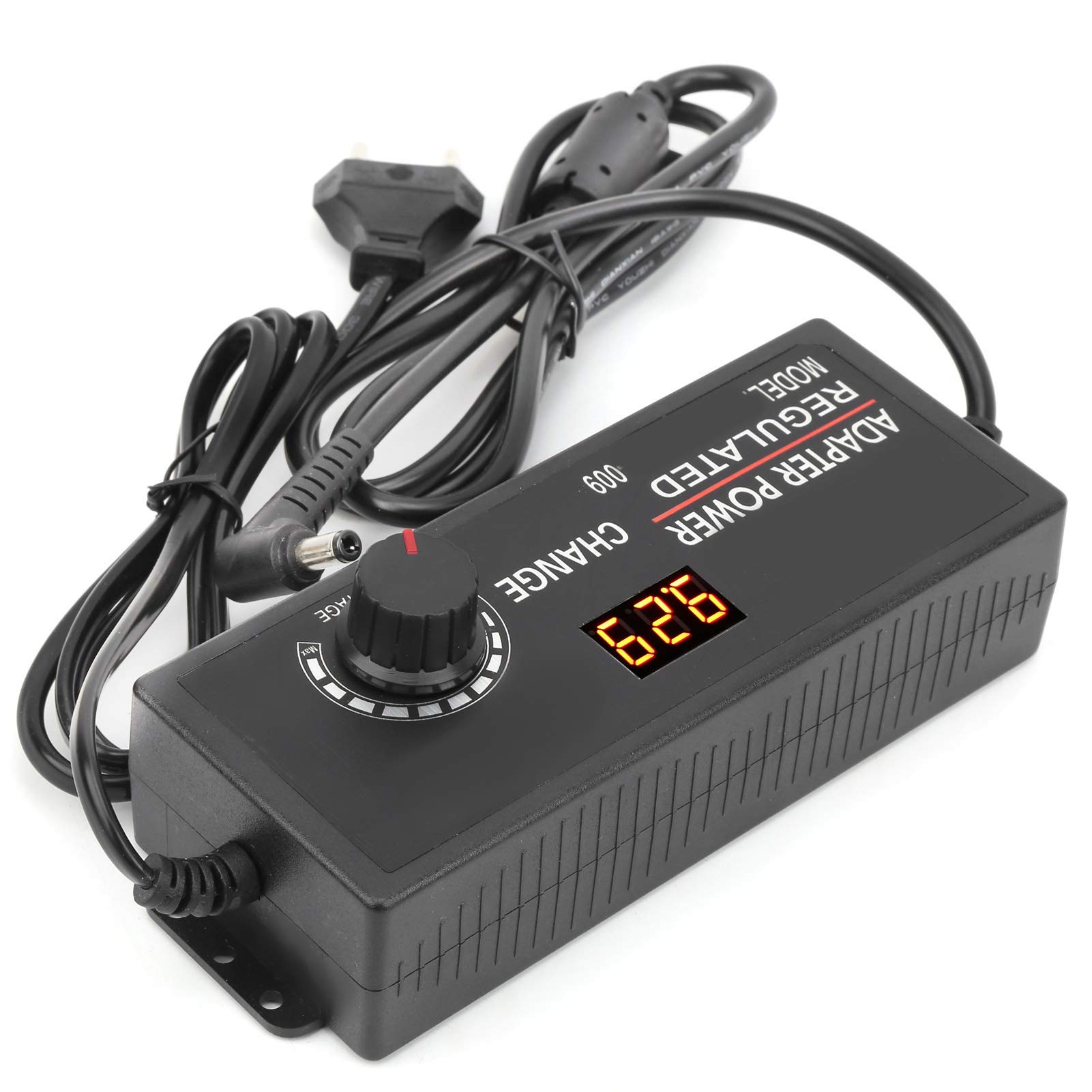 Power Supply Adapter, Power Regulator Adapter Input AC 110-240V Output DC 9‑24V 5A Adjustable Power Switching (US Plug)