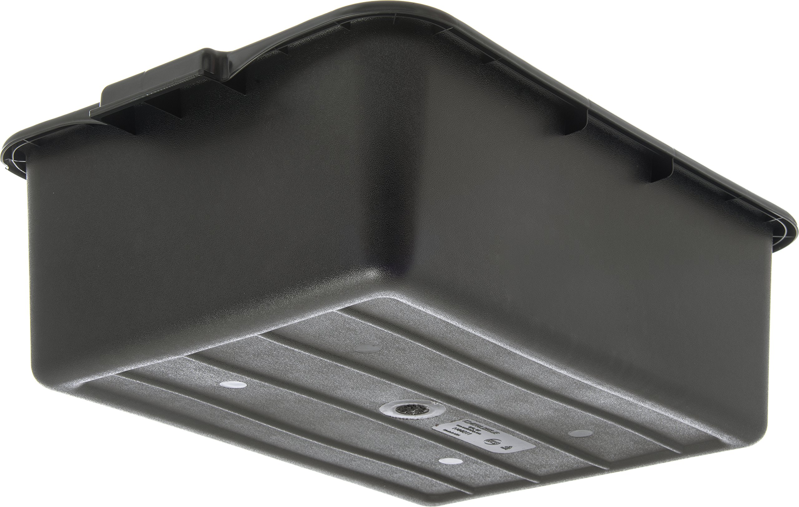 Carlisle FoodService Products N4401103 Comfort Curve™ Ergonomic Wash Basin Tote Box, 7" Deep, Black (Pack of 12)