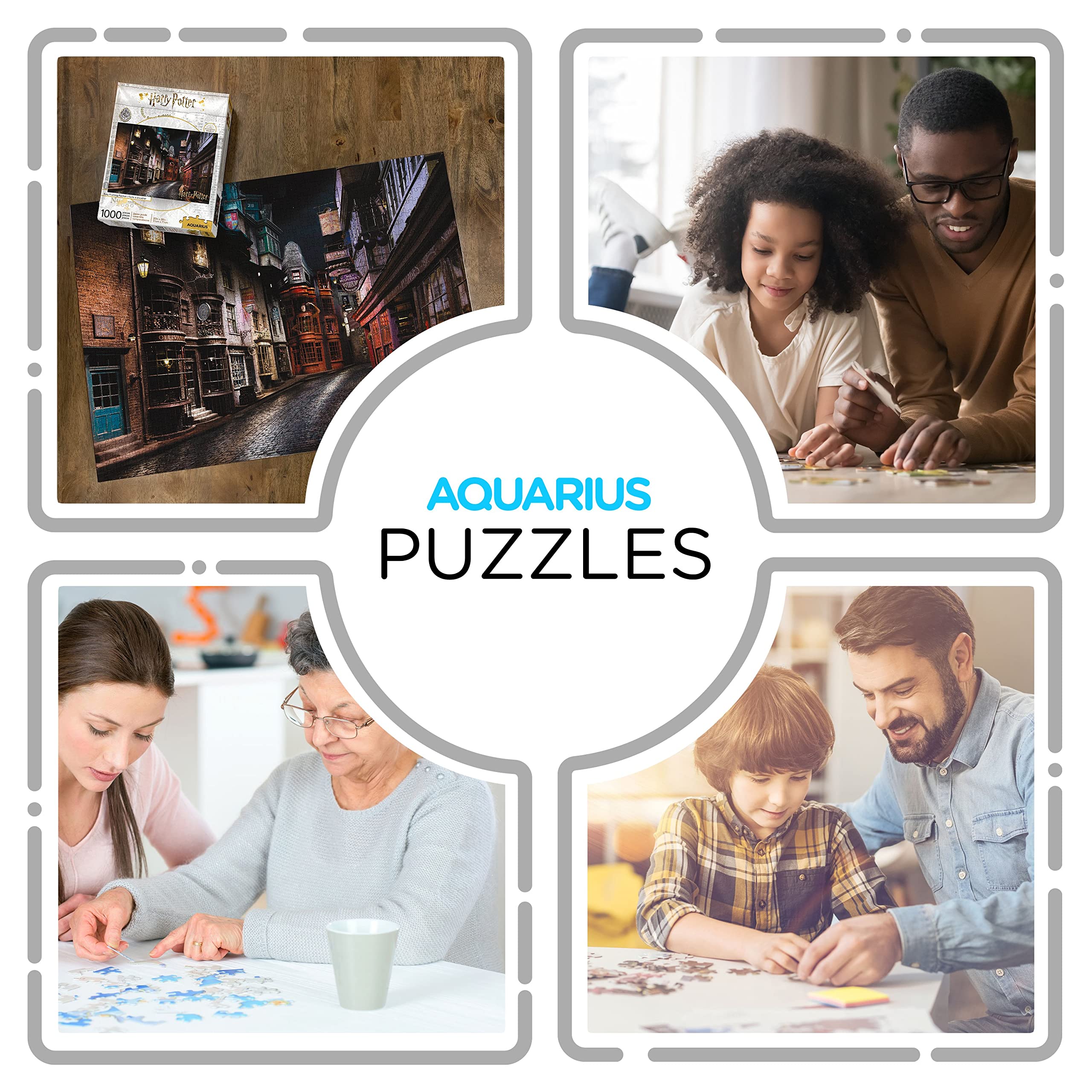 AQUARIUS Harry Potter Puzzle Diagon Alley (1000 Piece Jigsaw Puzzle) - Officially Licensed Harry Potter Merchandise & Collectibles - Glare Free - Precision Fit - 20x28in