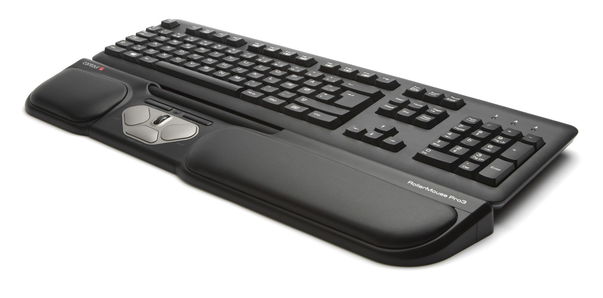 Contour Design RollerMouse Pro3 - Wired Ergonomic Mouse for Laptop and Desktop Computer Use - Reach-Free Ambidextrous Computer Mouse - Mac & PC Compatible