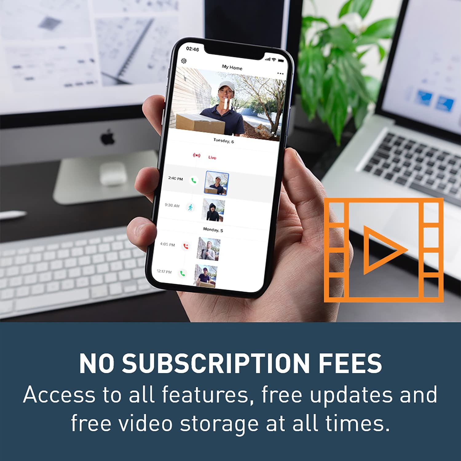 Netatmo Smart Video Doorbell | 2 Way Audio | High-Definition Camera with 1080P | Person Detection | Night Vision | Easy Installation | Built in Speaker | Security Without Monthly Fees | Model NDBUS