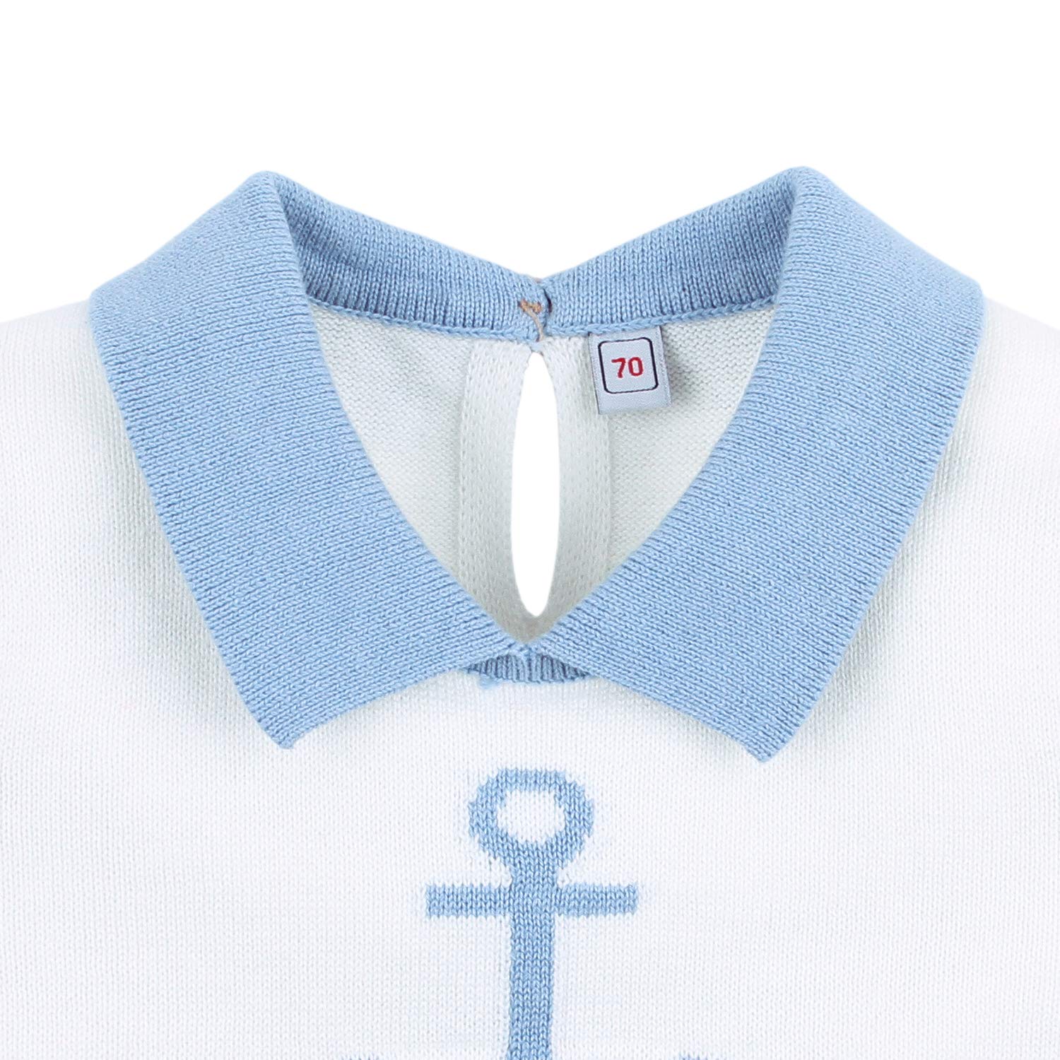 mimixiong Nautical Baby Boy Romper Toddler Navy Bodysuit Clothing(Blue,0-6Months)