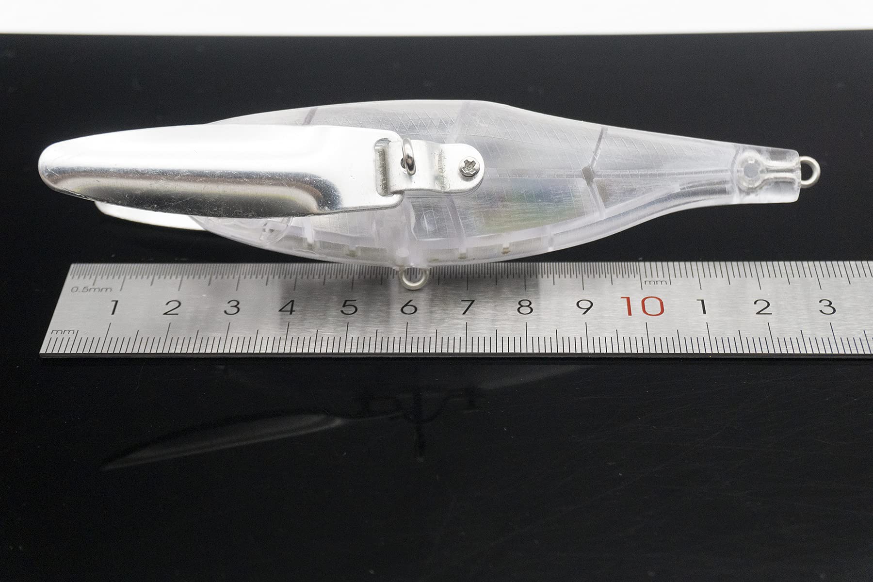 3Pcs Fishing Unpainted Minnowbait Fishing Blank Lure Body with Wing Popperbait Lipless Total 131mm 29.8g Simulation Flying Fish 8418 with Free Eye