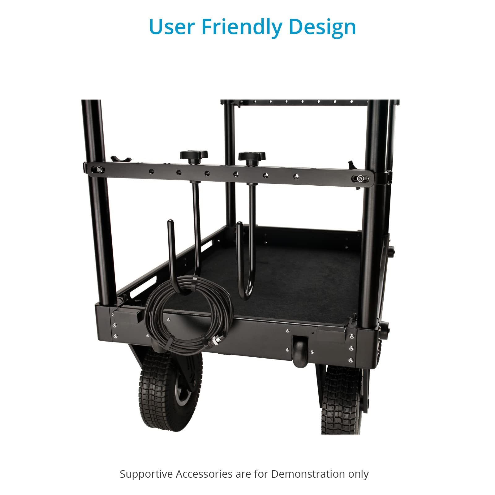 PROAIM Cable Holder Hooks/Hangers for Camera Carts. Helps Organizing Cables/Headphones/Bags/Accessories etc. Durable, Versatile, Quick Swivel, Easy Setup (VCTR-CH)