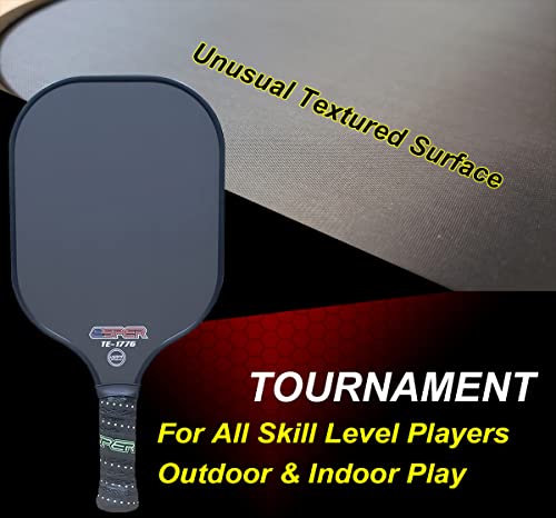 Pickleball Paddle Graphite Textured Surface for Spin,USAPA Approved,Pro Pickleball Racquet Lightweight,Carbon Fiber Pickleball Racket,PP Core,for Any Skill Level Players Indoor & Outdoor Tournament