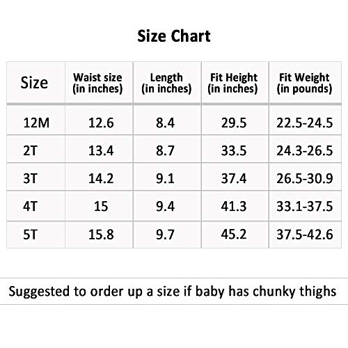 MooMoo Baby Cotton Training Pants 4 Pack Padded Toddler Potty Training Underwear for Boys and Girls-12M-5T