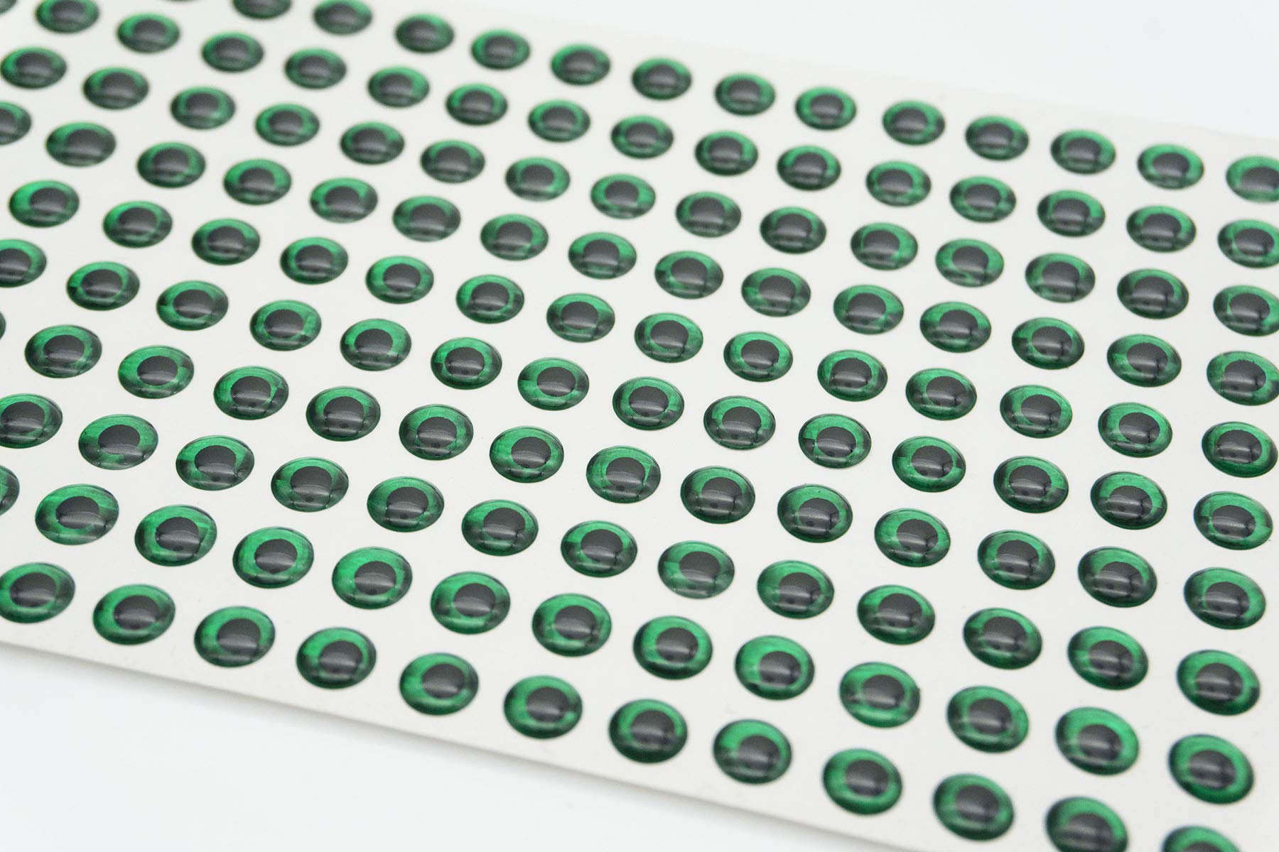 310pcs 6mm Green 3D Holographic Fishing Lure Eyes 3D Lure Eye 3D Soft Eye 3D Holographic Lure Eye Fly Tying, Jigs, Crafts