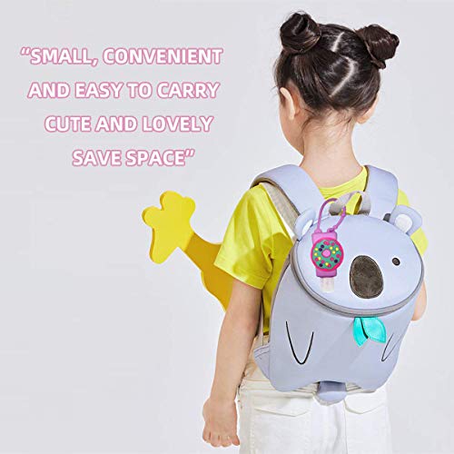 6Pcs Portable Empty Bottles Hand Sanitizer Bottles Holder Cartoon 30ml Leak Proof Refillable Plastic Travel Bottles with Detachable Silicone Protective Case Liquid Soap Containers for Kids (Style A)