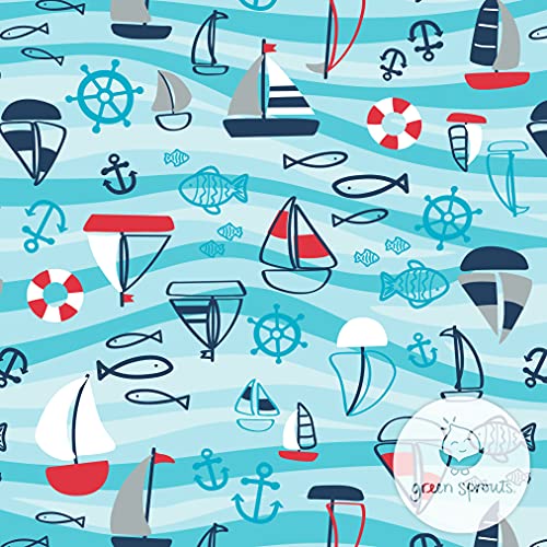 i Play Boys Reusable Absorbent Baby Swim Diapers Aqua Wavy Nautical 24 Months