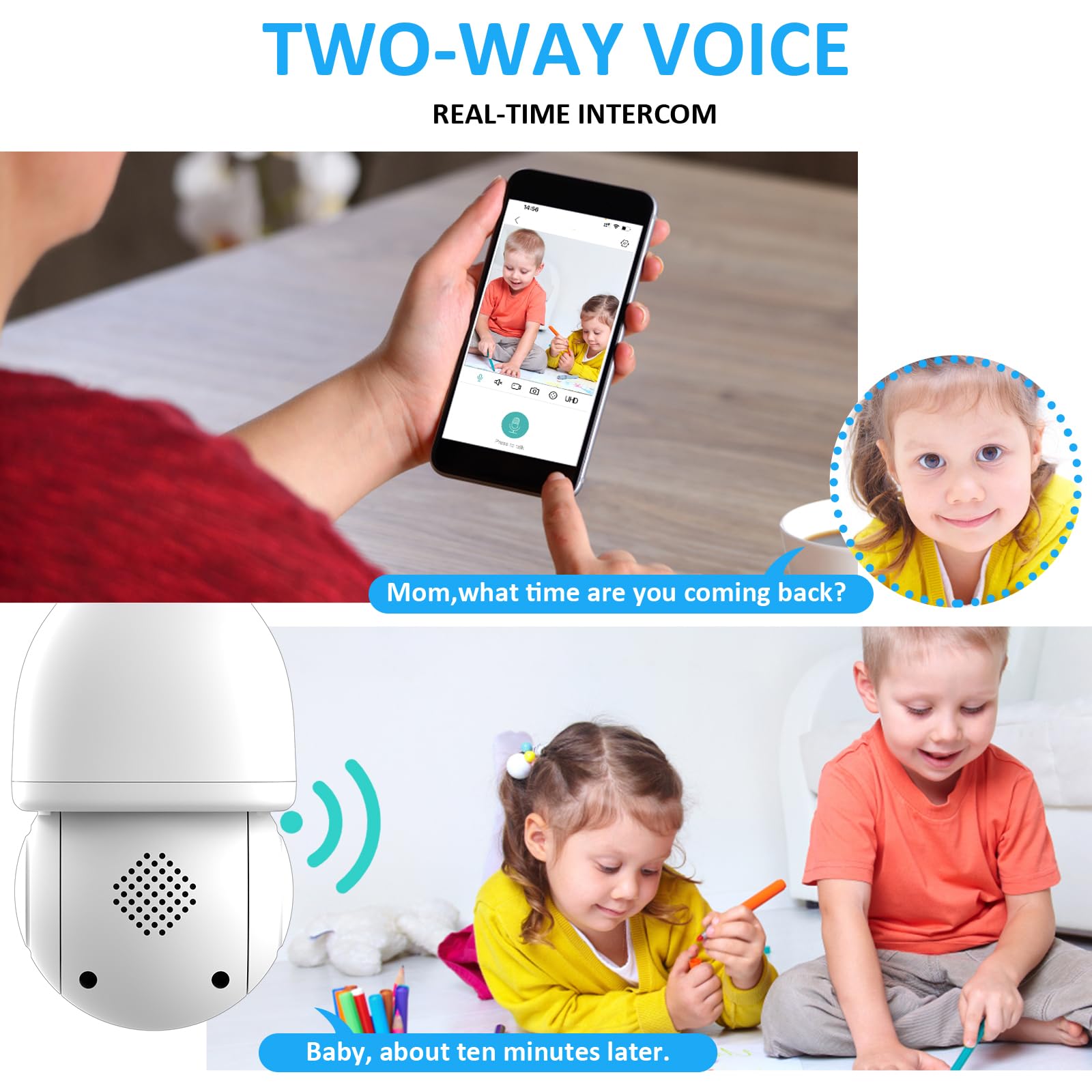 2K Light Bulb Camera-2.4GHz & 5GHz Light Bulb Security Camera,360° HD Smart Wireless Wifi Security Camera with Motion Detection Alarm Night Vision for Home Indoor and Outdoor,Compatible with Alexa