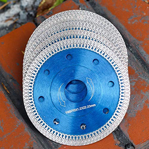 5Pcs/Box 4 in Diamond Saw Blade Super Thin Porcelain Blade for Cutting Marble Granite Porcelain Tile (4"-5pcs)