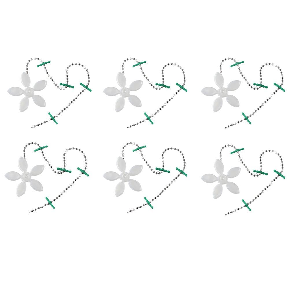 Urjumpea 10 Pack Shower Drain Sink Remover Flower Shape Hair Catchers Filter Chain Hook for Bathroom, Kitchen, Bathtub