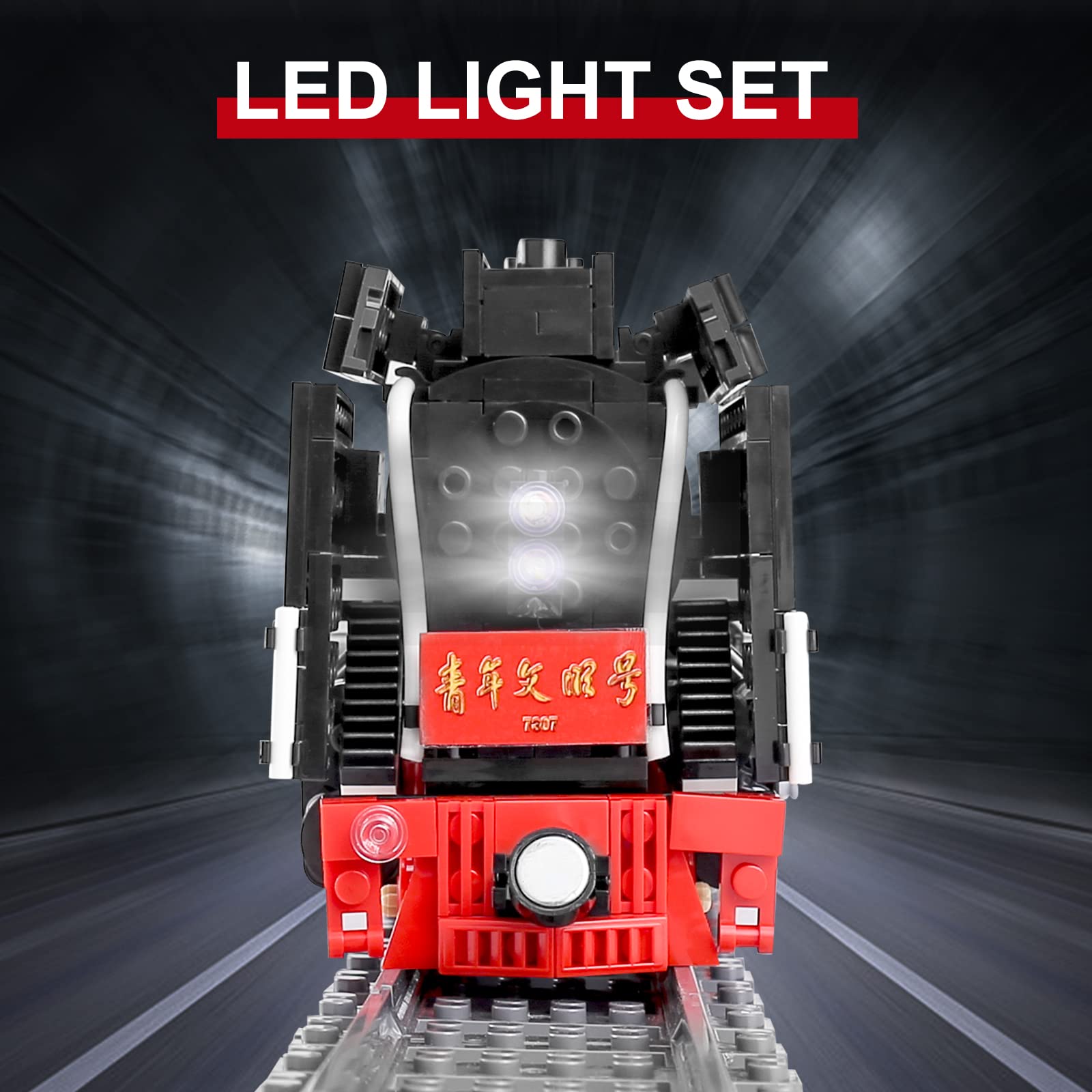 Mould King Train Building Kits for Boys, 1511 Pieces Building Blocks Sets Steam Locomotives Train Toys, Remote Control Train with Motors and Tracks, Learning Construction Toys for Kids