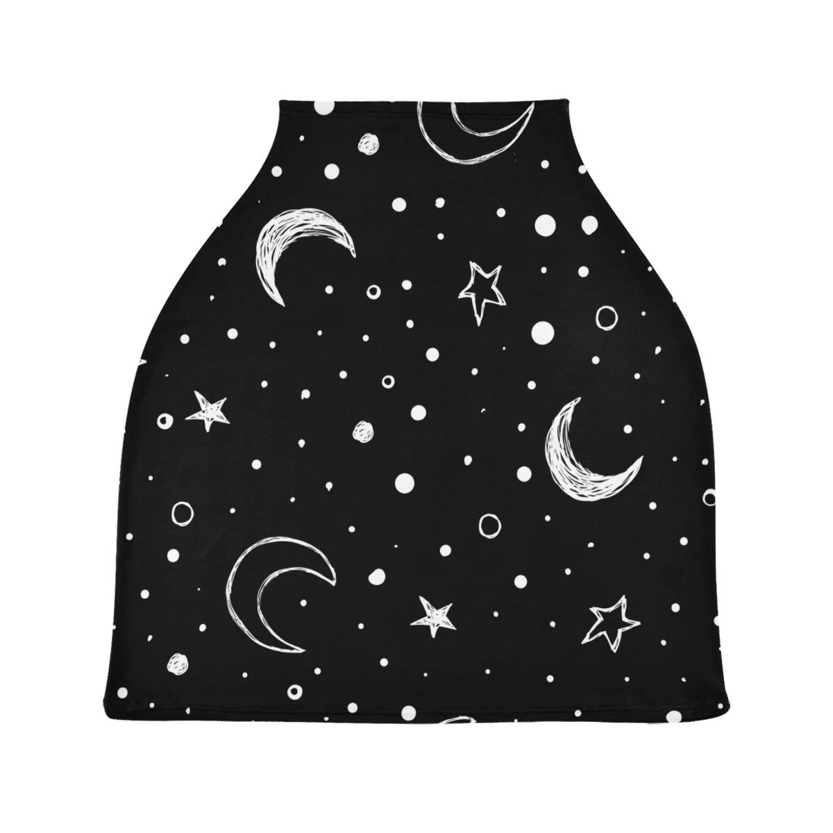 Nursing Cover Breastfeeding Scarf Night Sky Moon Stars - Baby Car Seat Covers, Stroller Cover, Carseat Canopy (11eb11i)
