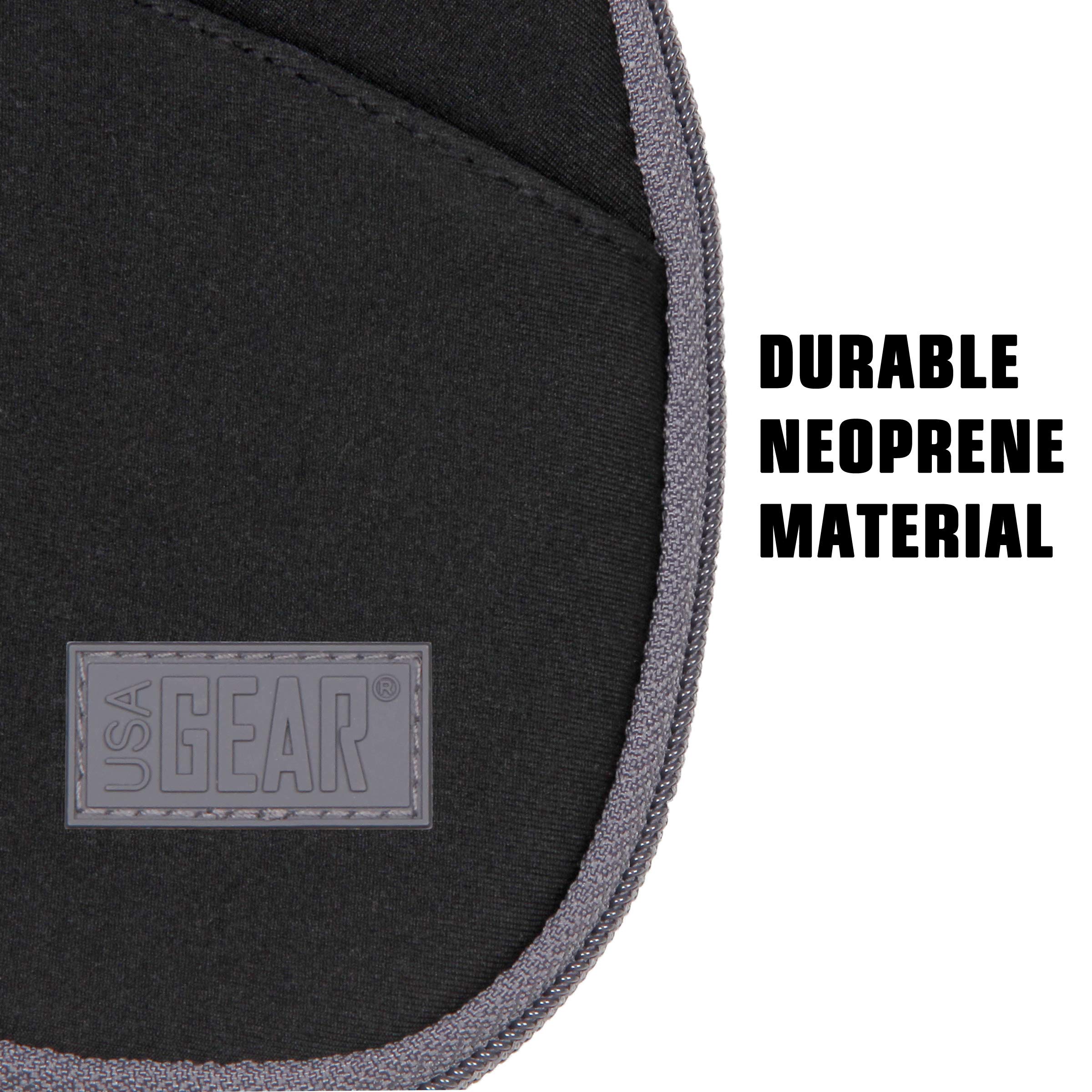 USA GEAR Mobile Hotspot Device Travel Case - Portable WiFi Hotspot for Travel Carrying Case w/Durable Neoprene, Belt Loop - Compatible with NETGEAR Nightawk M6, SIMO Solis Lite, GlocalMe U3, and More